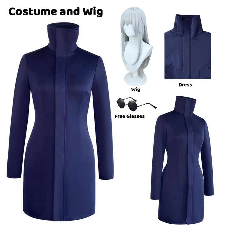 Gojo Satoru Cosplay Female Uniform Halloween Costumes for Women Cosplay ...