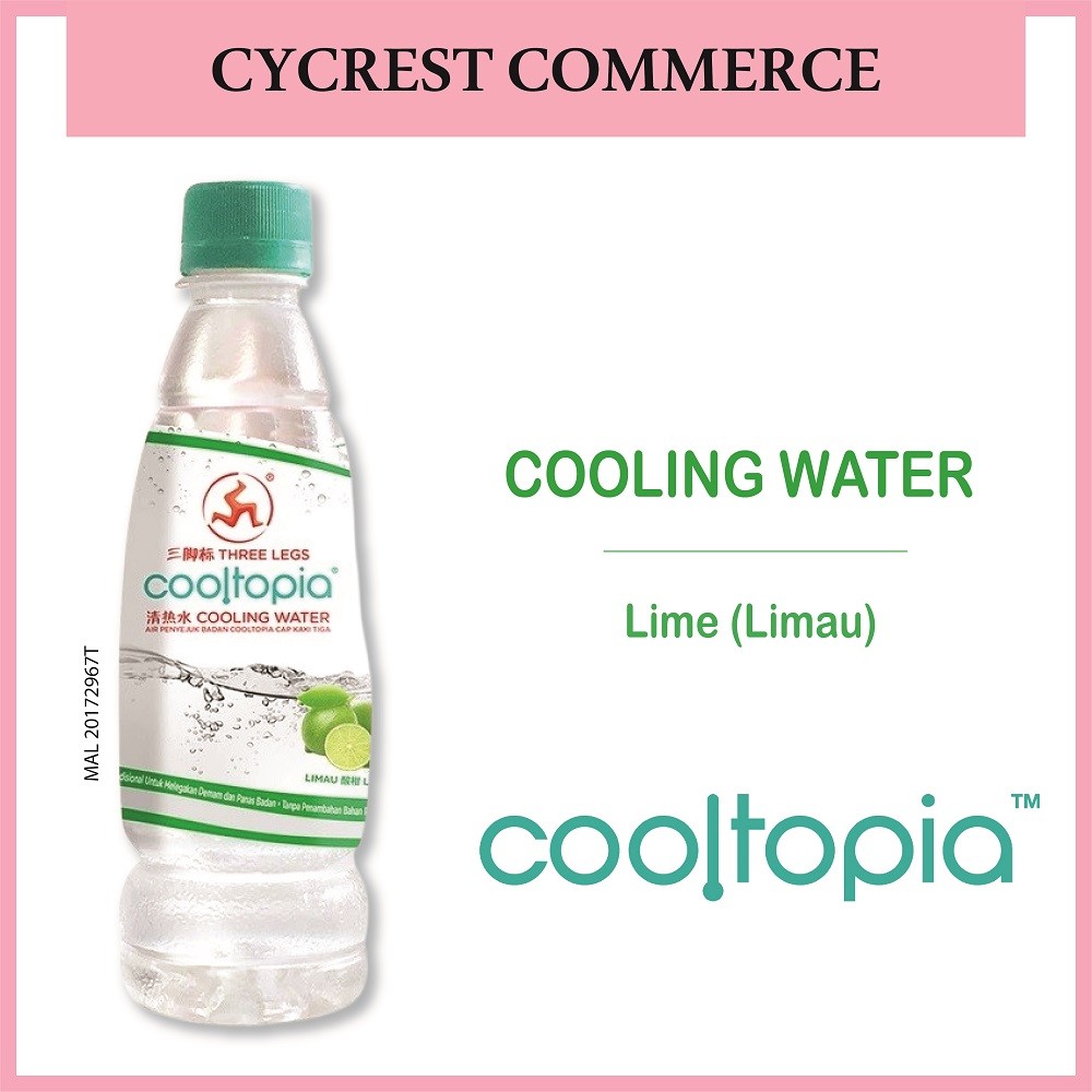 Three Legs Cooltopia Lime Cooling Water (320ml) | Shopee Malaysia