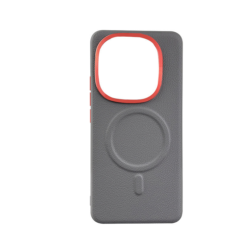 IQOO 13 Magnetic Suction Plain Leather Phone Case for Vivo IQOO 13 5G ...