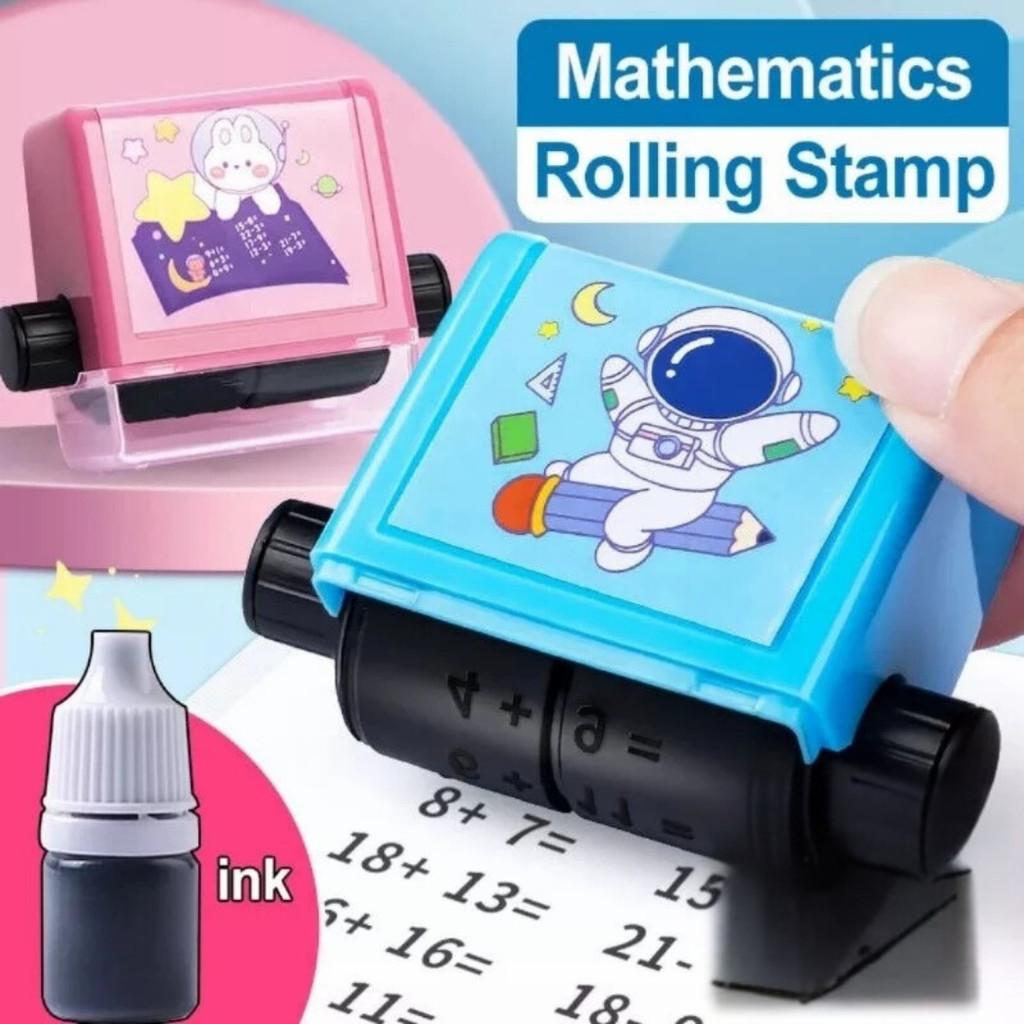 Adjustable Roller Stamp Number Addition/Subtraction/Multiplication ...