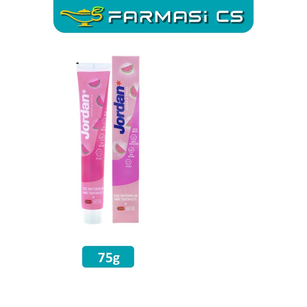 Jordan Clean & Fresh Cool Watermelon Mint Toothpaste 75g EXP:06/2026 ...