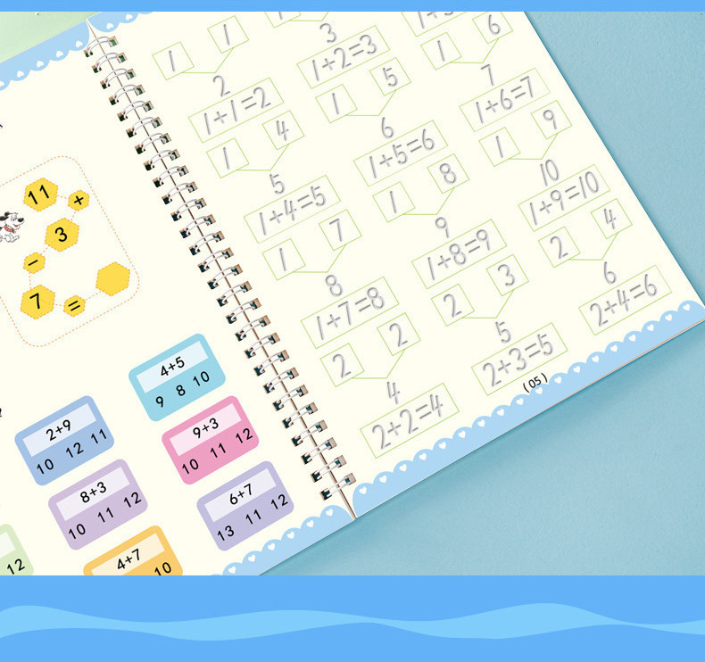 4-Book Magic Groove Handwriting Practice Copybook Set Reusable ...