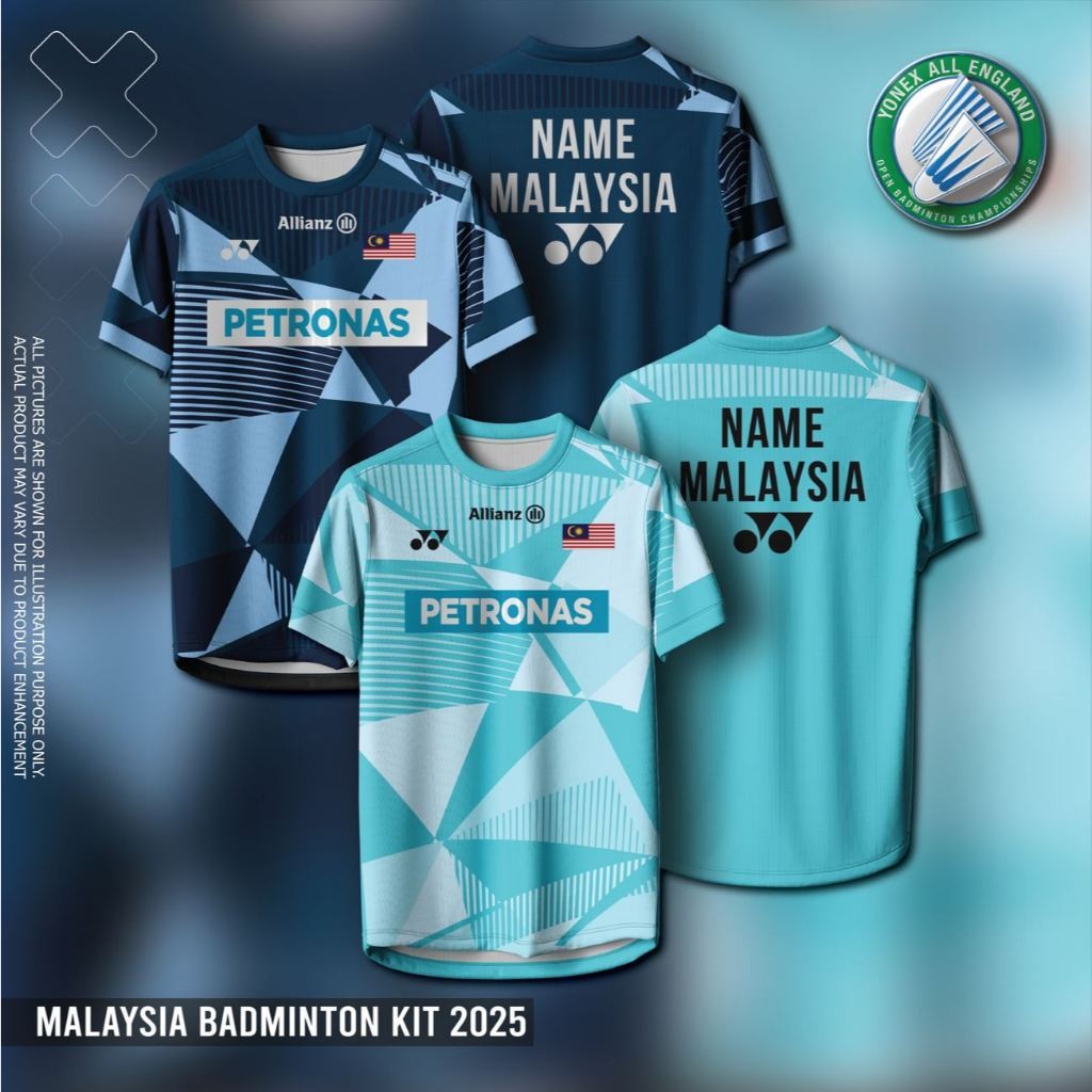 MALAYSIA BADMINTON JERSEY (ALL ENGLAND 2025), JERSI BADMINTON MALAYSIA ...