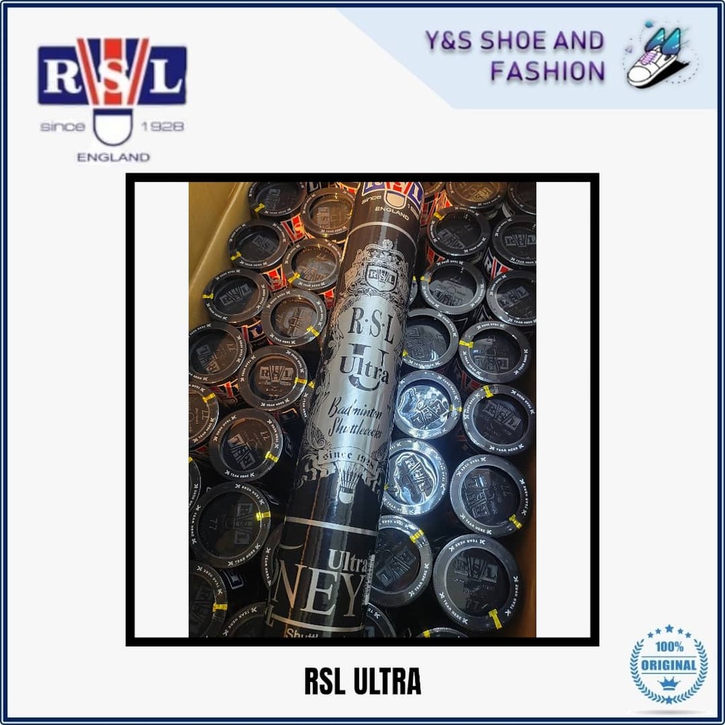ORIGINAL RSL Ultra Badminton Goose Feather Shuttlecock (Speed 77 ...