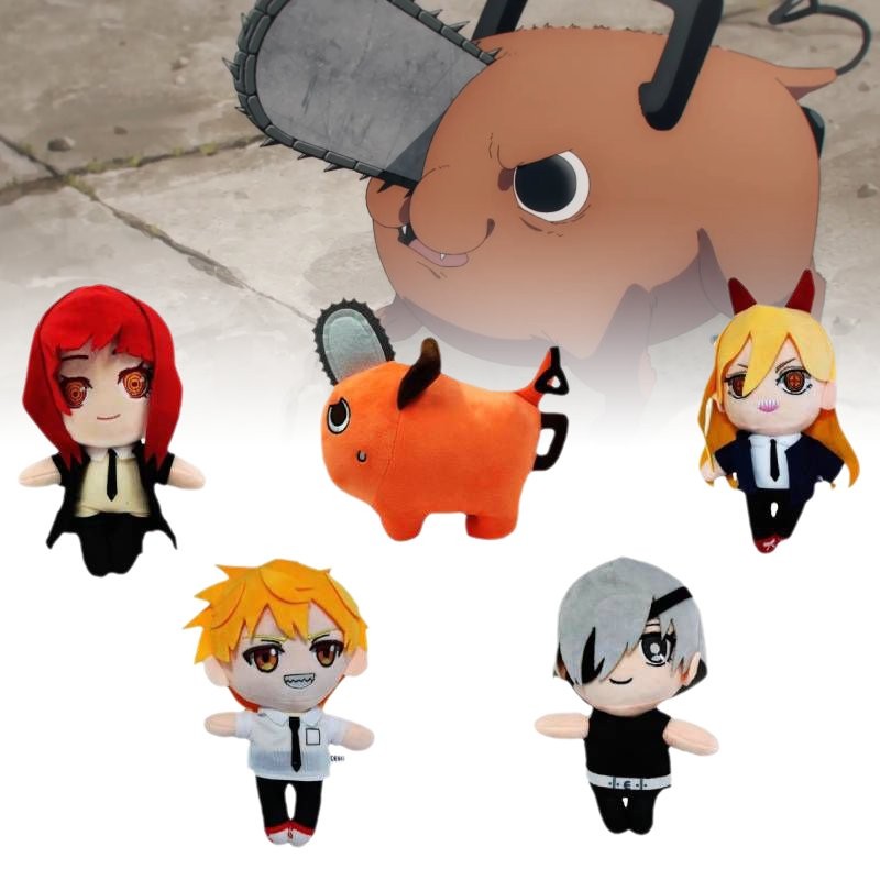 Chainsaw Quality High Man Denji Power Quanxi Makima Pochita Plush Toy Soft Squeezable Gift Kids ...