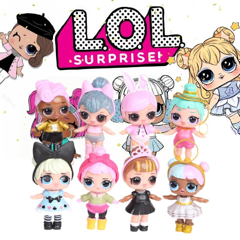 Pvc Colorful Surprise Ball Model Dolls Collection Featuring Eight Cute ...