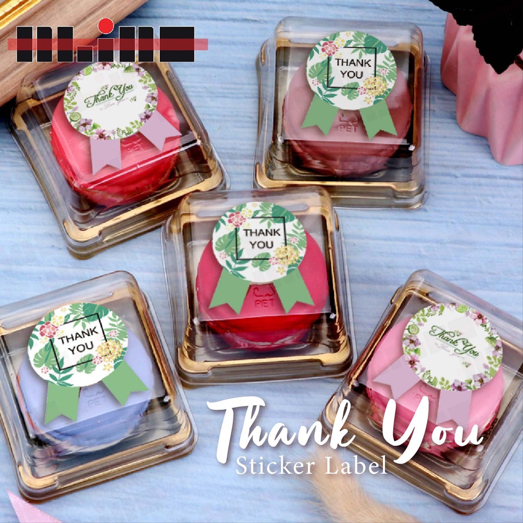 Thank you sticker Label Thank you Sticker dapur Gift label Doorgift ...