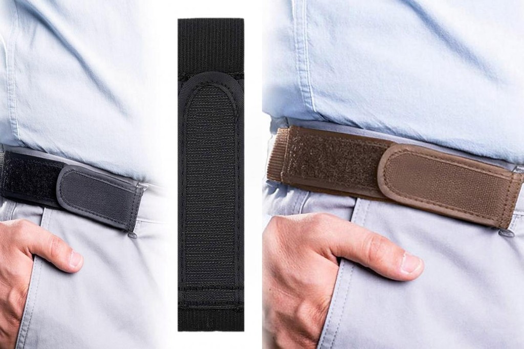 KAU Stretch Material Men Belt Men Buckleless Belt Comfortable Elastic ...