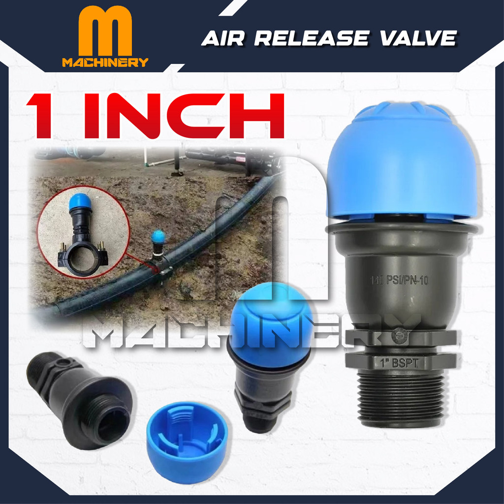 M.Machinery Kinetic Air & Vacuum Release Valve 1 Inch Male Threaded Air ...