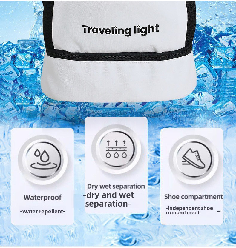 LABER LEE Drawstring Bag Dry Wet Separation Swimming Storage Backpack ...