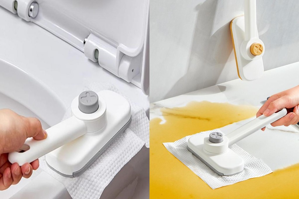 GOF Mini Mop with Rotating Handle Face Towel Mop 360 Degree Rotating ...