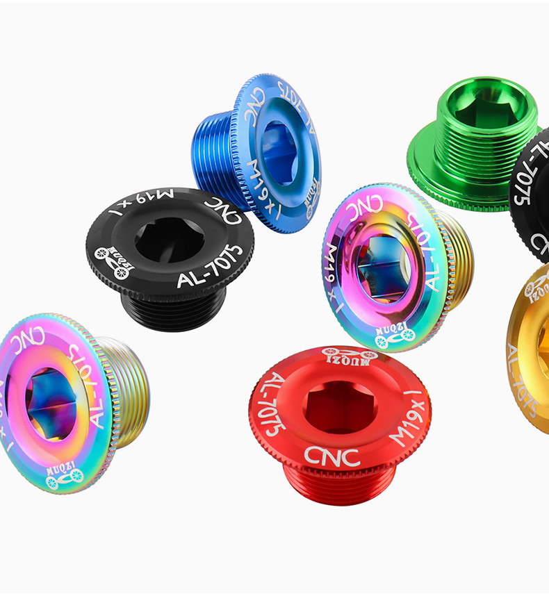 MUQZI M19 Crank Cap Bike Cranket Crank Fixing Bolt Chainwheel Screws ...