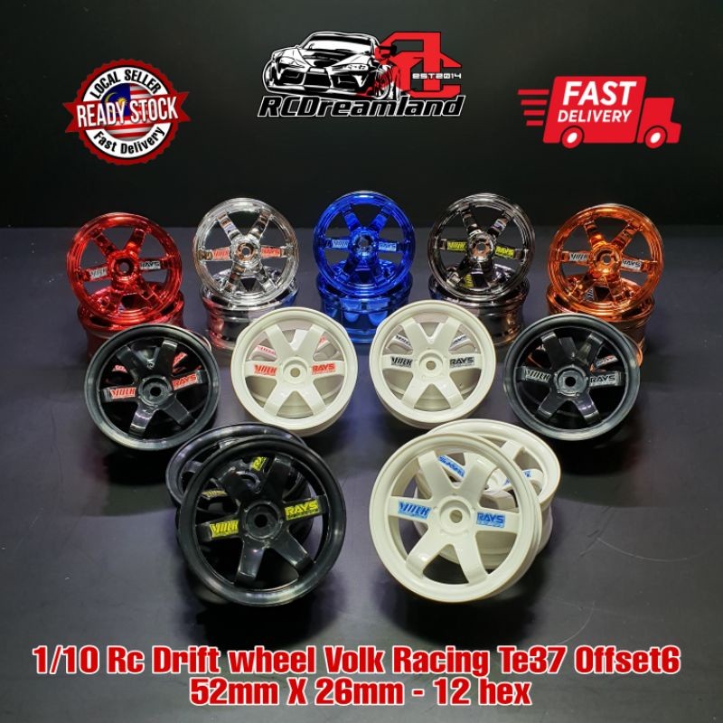 in stock 【READY STOCK】RCD 1/10 RC Drift Sport rim Wheel Volk Raving ...