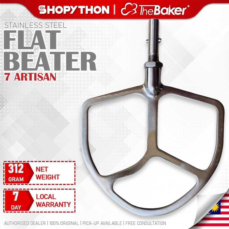 THE BAKER Flat Beater for 7 Artisan (7L) Stand Mixer Accessory Spare ...