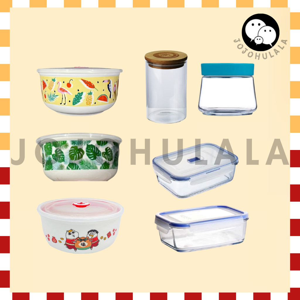 Luminarc Tupperware Air Tight and Bowl Container Ceramic with lid cover ...