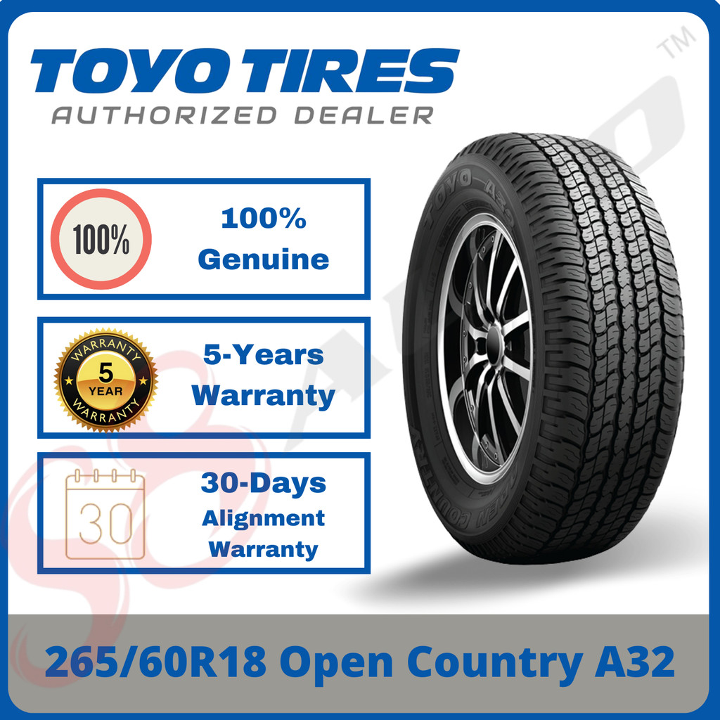 【Official Webstore RM680-5%】265/60R18 Toyo Tires Open Country A32 *Year ...