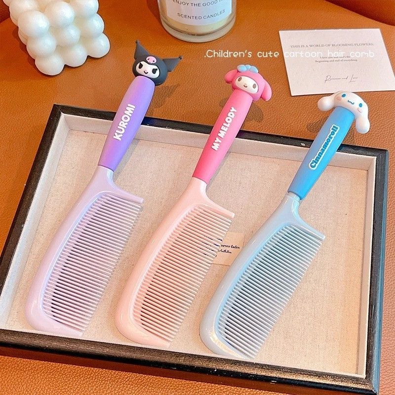 Cartoon Sanrio Comb Cute Kuromi Melody Cinnamoroll Anti-static Hair Comb Household Hairdressing ...
