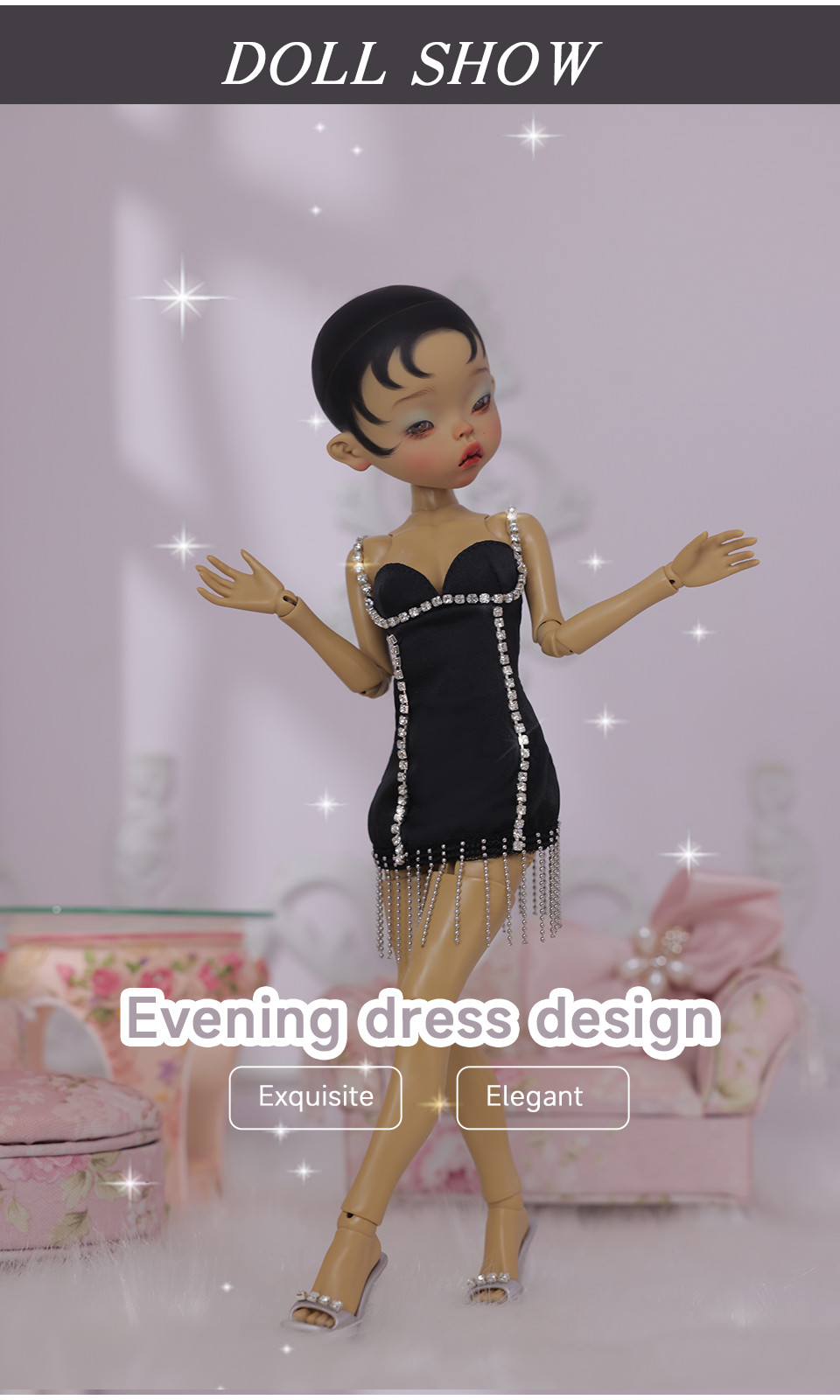 New BJD Nova 1/6 Doll Modern Retro Makeup Styling Party Girl Doll With ...