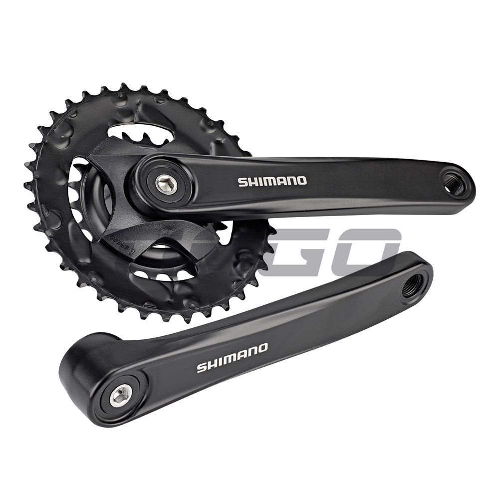 Shimano Altus FC-M315 2×7/8 Speed MTB Bike Crankset Square Taper 36-22T 170mm UN101 Bottom ...