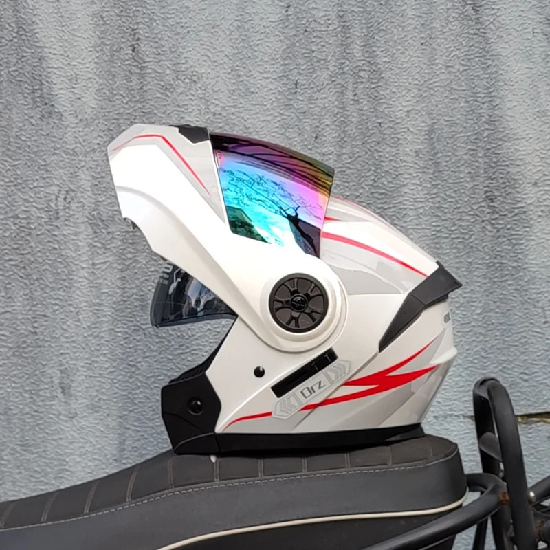 Latest DOT Approved Safety Modular Flip Motorcycle Helmet Voyage Racing ...