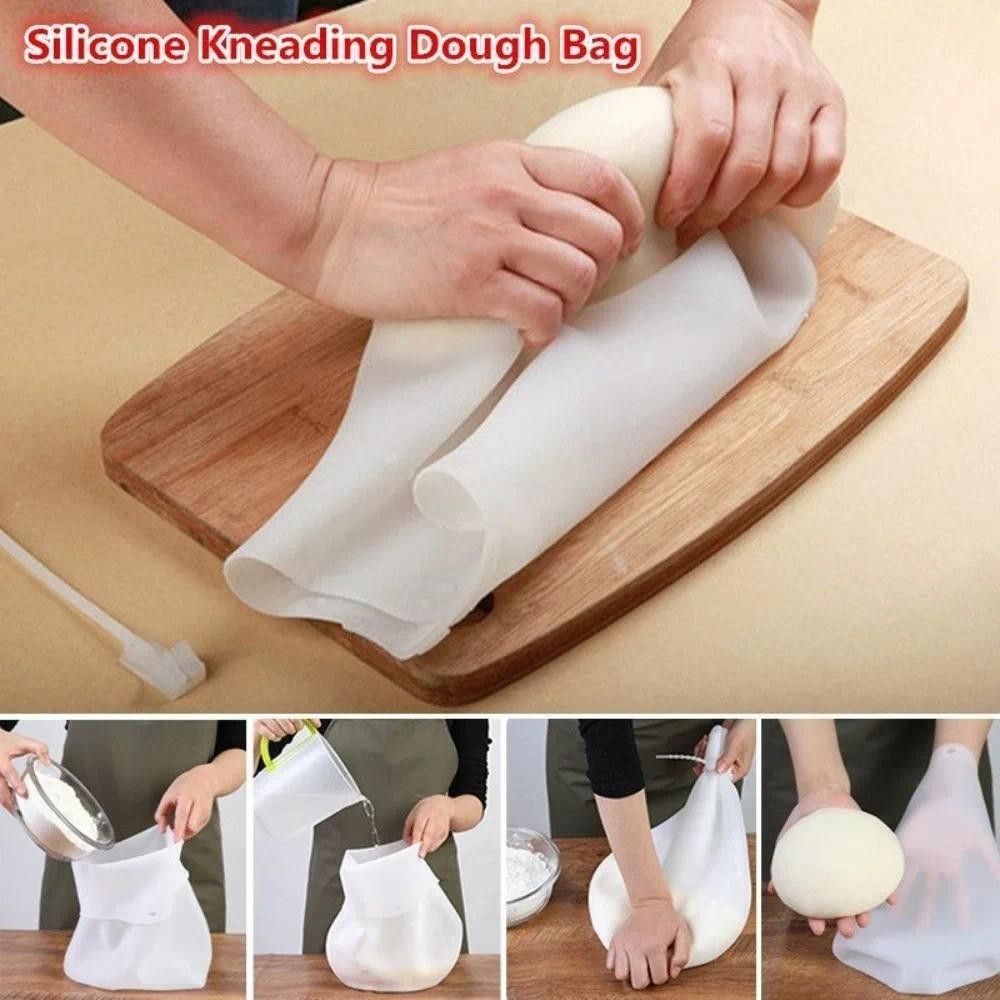 (Local Seller) 2Pcs Silicone Kneading Dough Bag Food Grade Reusable ...