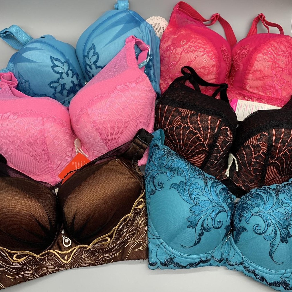 Ladies Bra 38B Wired Lace Cotton Wanita Baju Dalam Besi Push-up Span ...