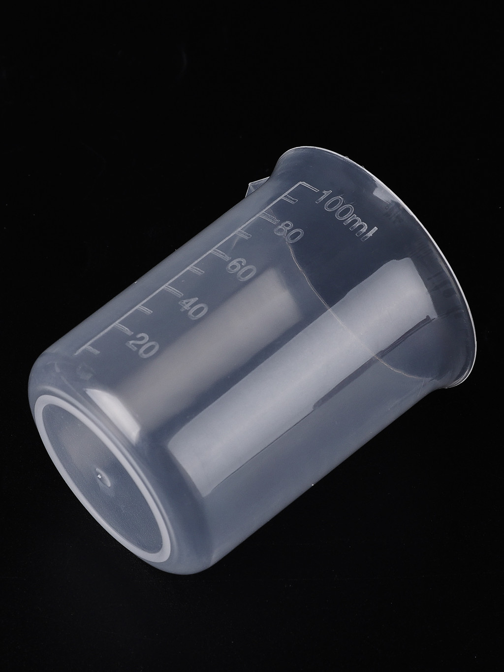 100ml Graduated Measuring Cups - Transparent Plastic Scale Beaker Cup ...