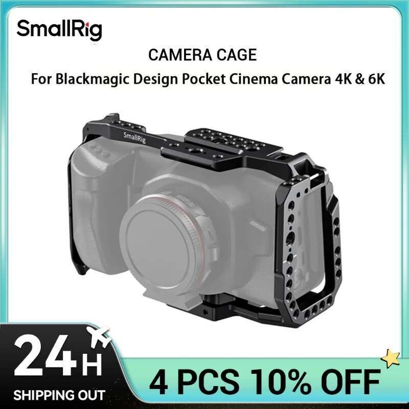 SmallRig for bmpcc 4k Cage DSLR Camera for Blackmagic Pocket 4k / 6K ...