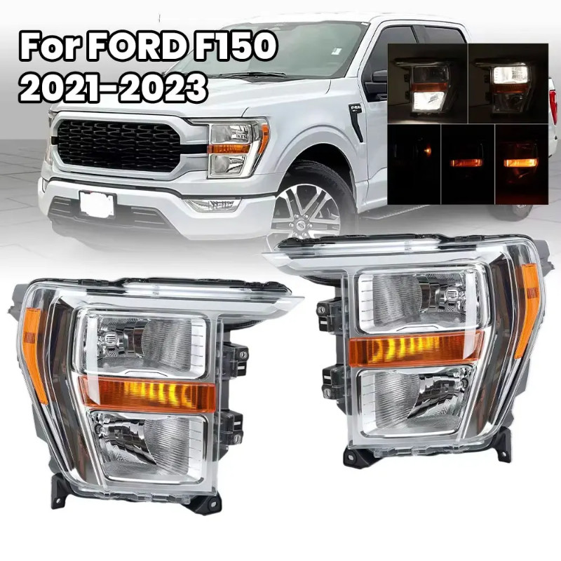 Headlights For Ford F150 2021 2022 2023 F-150 headlamp Daytime Running ...