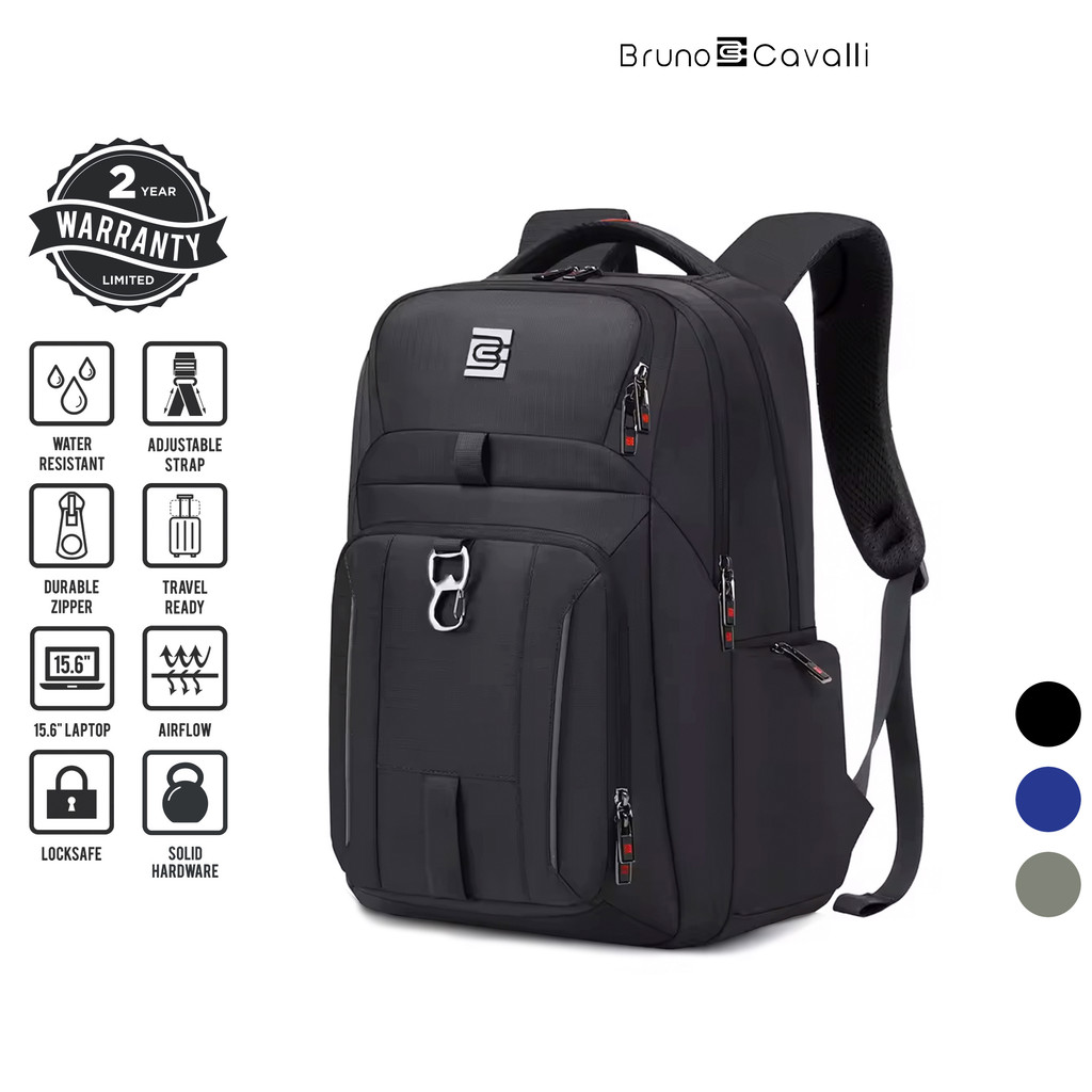 BRUNO CAVALLI Multifunctional 17" Computer Laptop Backpack with Large ...