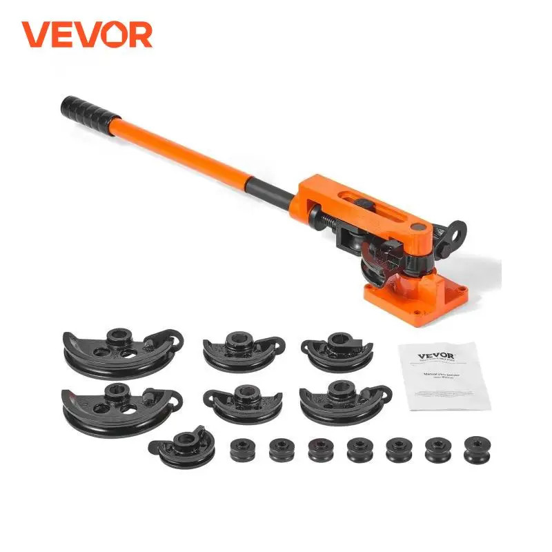 VEVOR Manual Pipe Bender 7 Bending Dies Multifunction Steel Copper Tube ...
