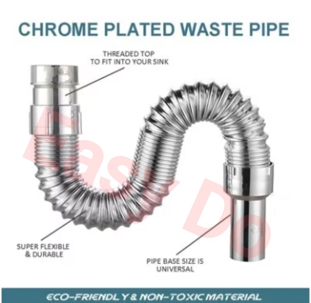 1-1/2 INCH (40MM) Heavy Duty Flexible ABS Pipe Tube Hose Unitrap Outlet ...