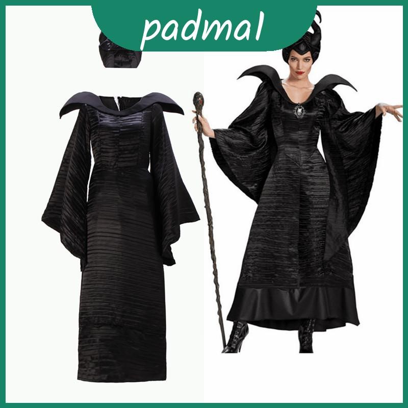 Adult Evil Maleficent Queen Cosplay Costume Outfit Ladies Dress Fancy ...