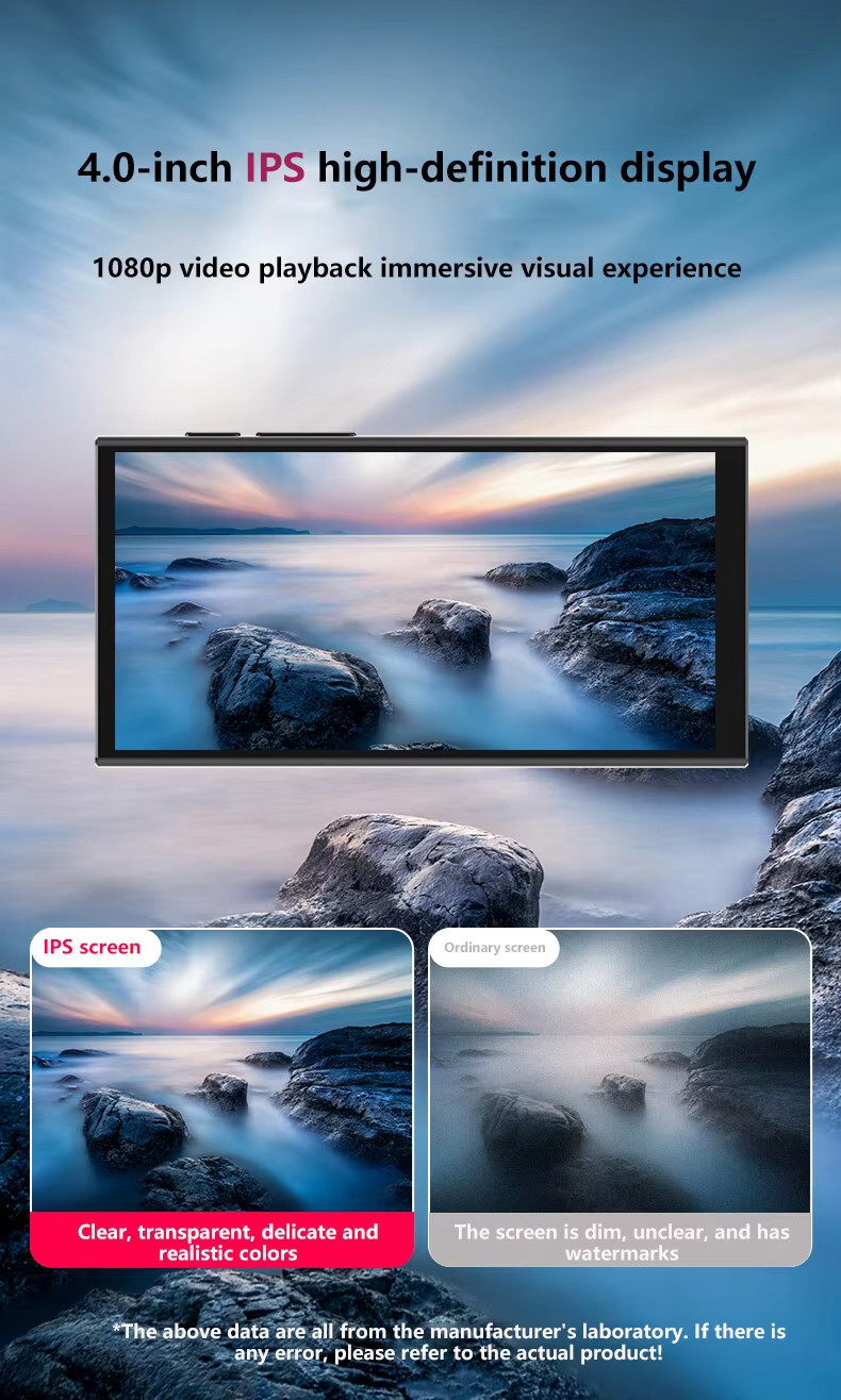 RUIZU Z90 WiFi Android MP3 Player Bluetooth Music Video Player With ...