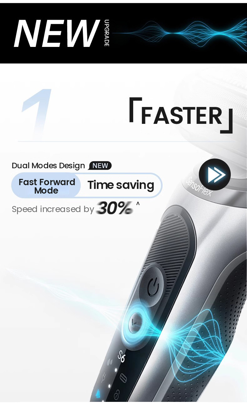 Braun Series 6 Pro 62-S1200s Electric Shaver Full Body Wash with ...
