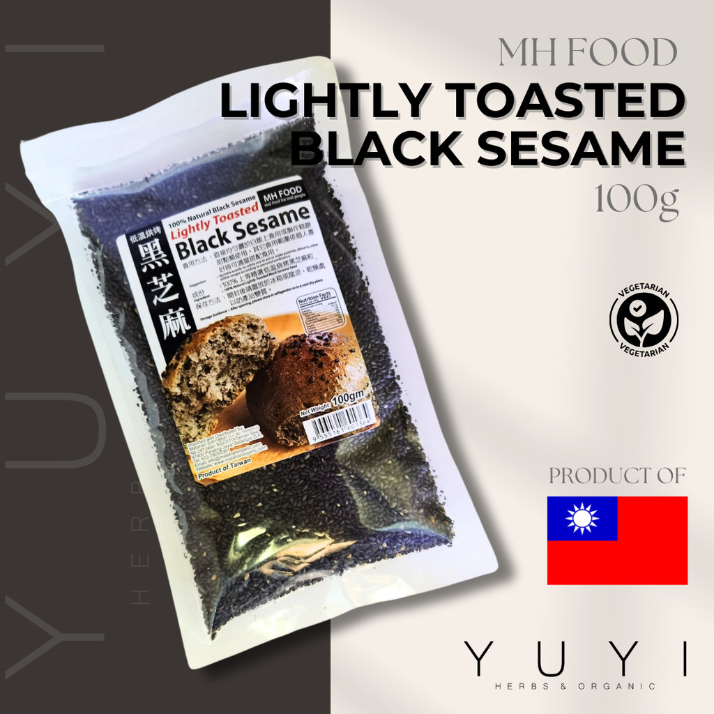 【MH Food】Lightly Toasted Black Sesame - 100gm | Shopee Malaysia