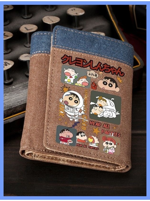 Wallet Coin Purse Crayon Shin-chan Nohara Misae Nohara Hiroshi Crayon ...