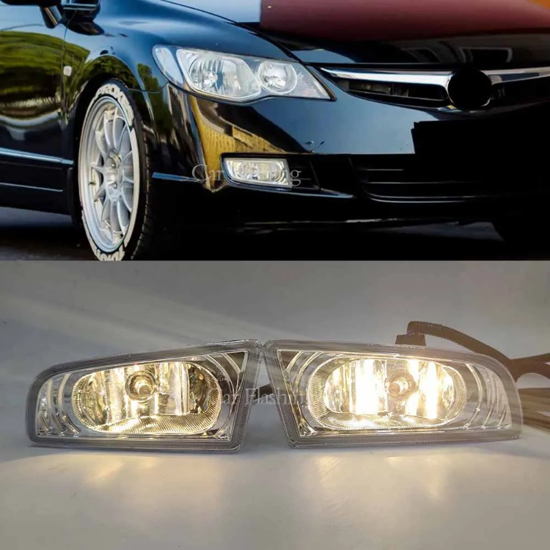For HONDA CIVIC Fog Lights For HONDA CIVIC FD1 FD2 2006-2011 headlights For CIIMO 2012-2015 led ...