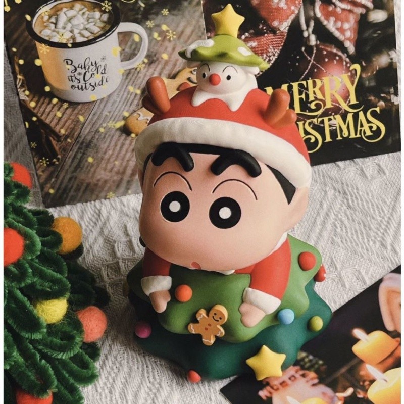 Crayon Shin-Chan Santa Claus Doll Desktop Decoration Christmas Crayon ...