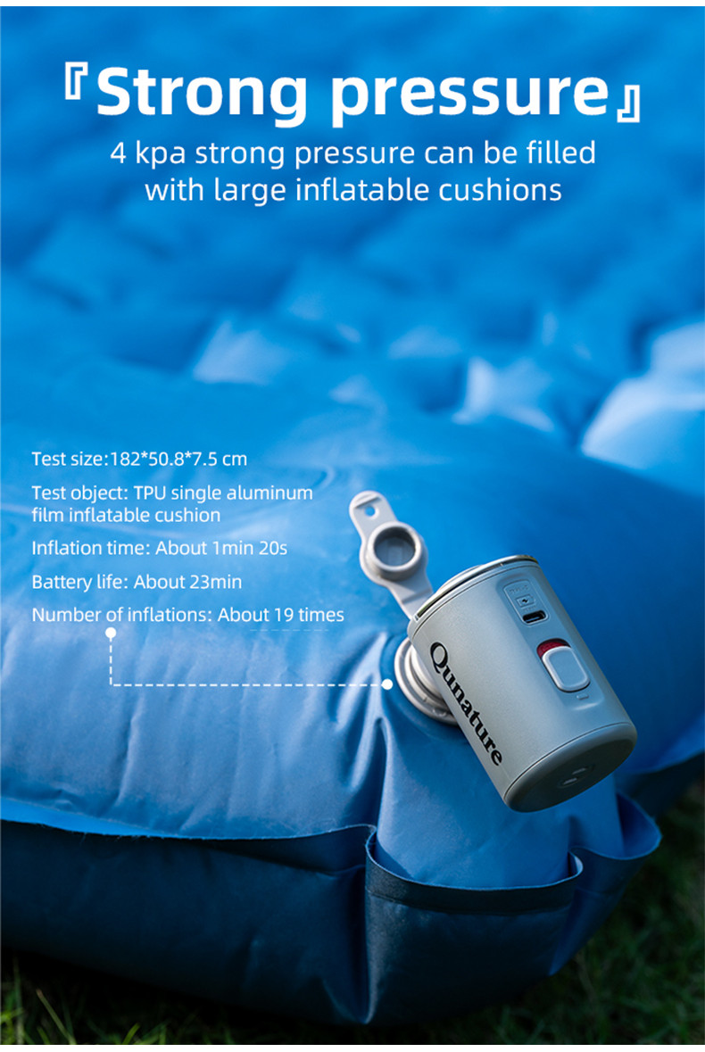 【MY Delivery】Qunature Camping Electric Pump Lightweight Portable ...