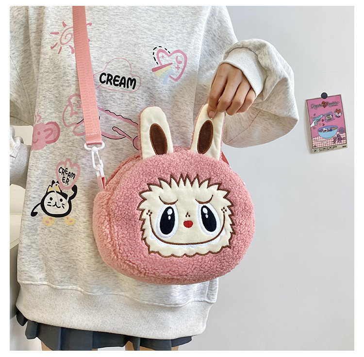 LABUBU拉布布 Tote Bag for Women Cartoon Cute LABUBU Plush Doll Bag All ...