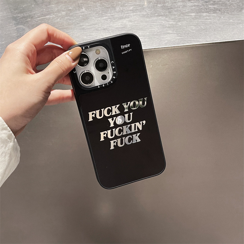 CaseTifg Naughty Ripndip Cat Mirror Phone Case With Box For iPhone 16 ...