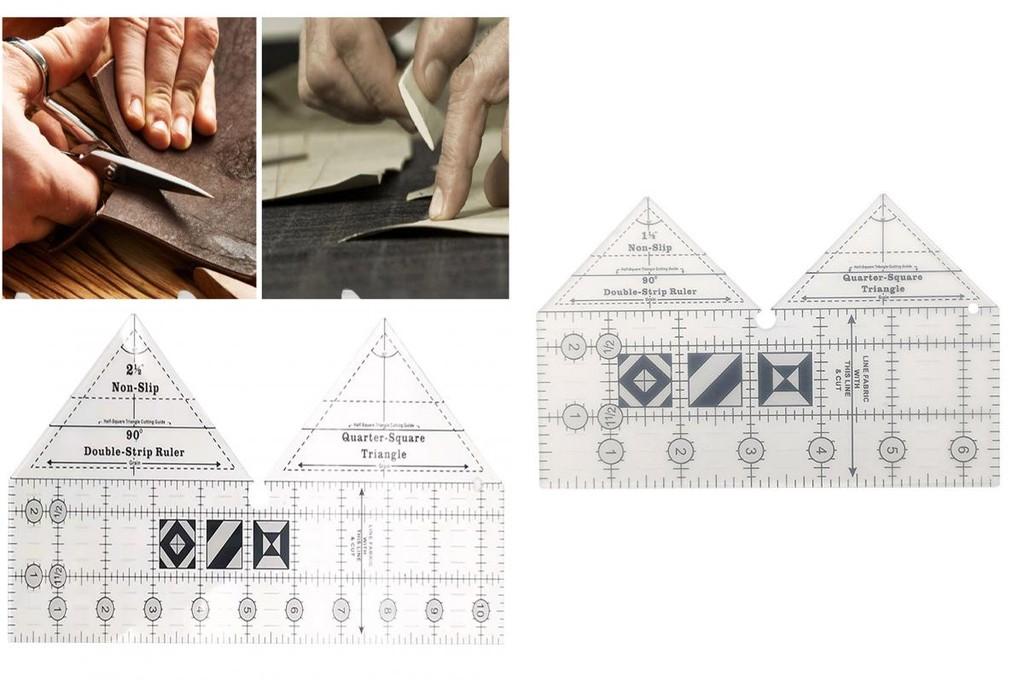 FH* Sewing Ruler with Angle Markings 90 Degrees Quilting Ruler Quilting ...