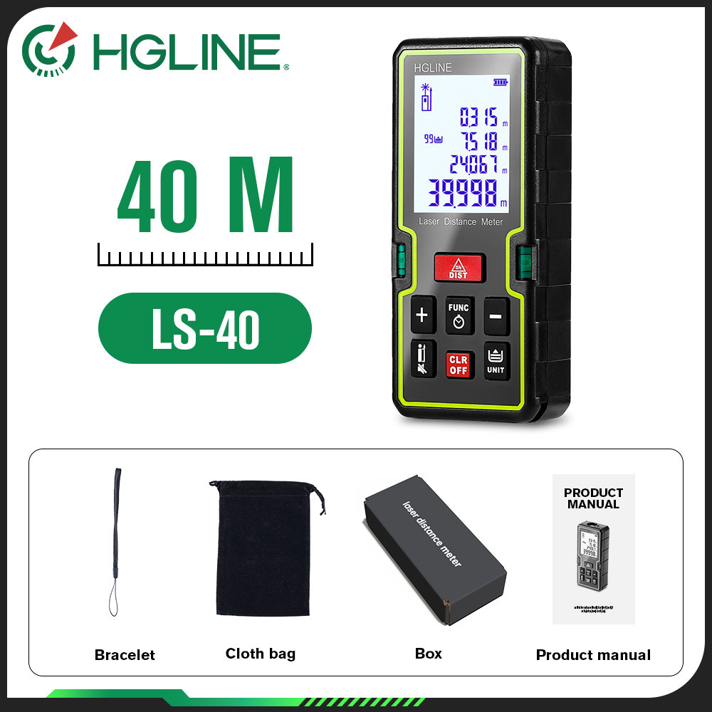 Portable Laser Distance Meter Laser Ranger Handheld Laser Range Finder ...