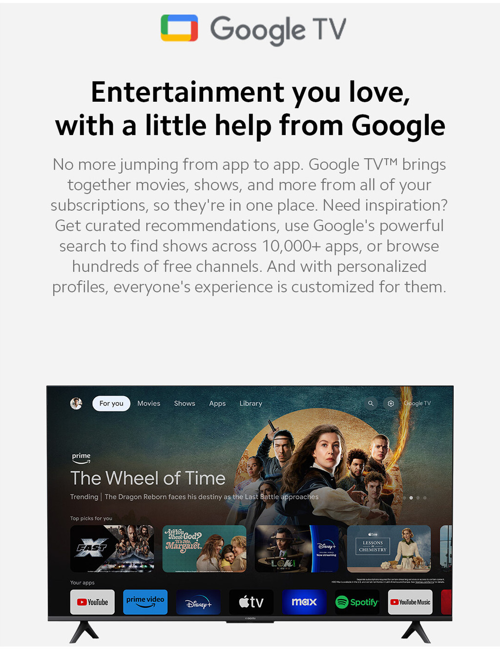 Xiaomi L43MASSEA TV 2025 Series 43 Inch 4K HDR display Metal finish ...