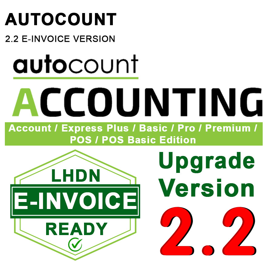 AutoCount Accountant Account Express Plus Basic Pro Premium POS Basic ...