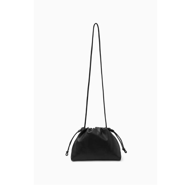 New Single-shoulder Slant COS Cloud Bag Genuine Leather Drawstring ...
