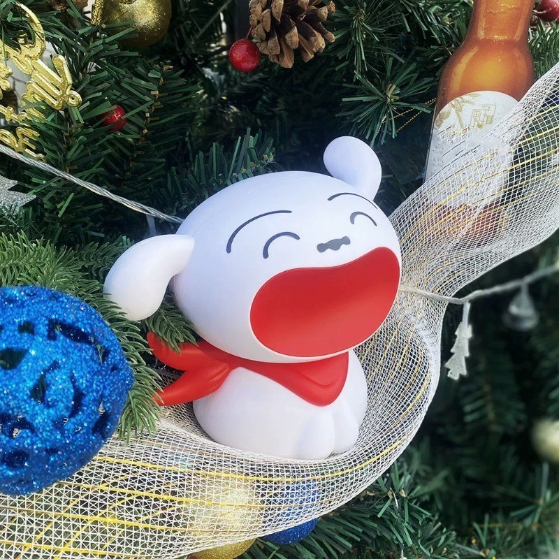 Crayon Shin chan Little White piggy bank big mouth red piggy bank ...