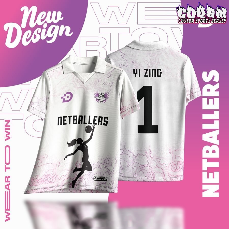 2025 Fresh Design Full sublimation Netball Jersey Custom Name Baju T ...