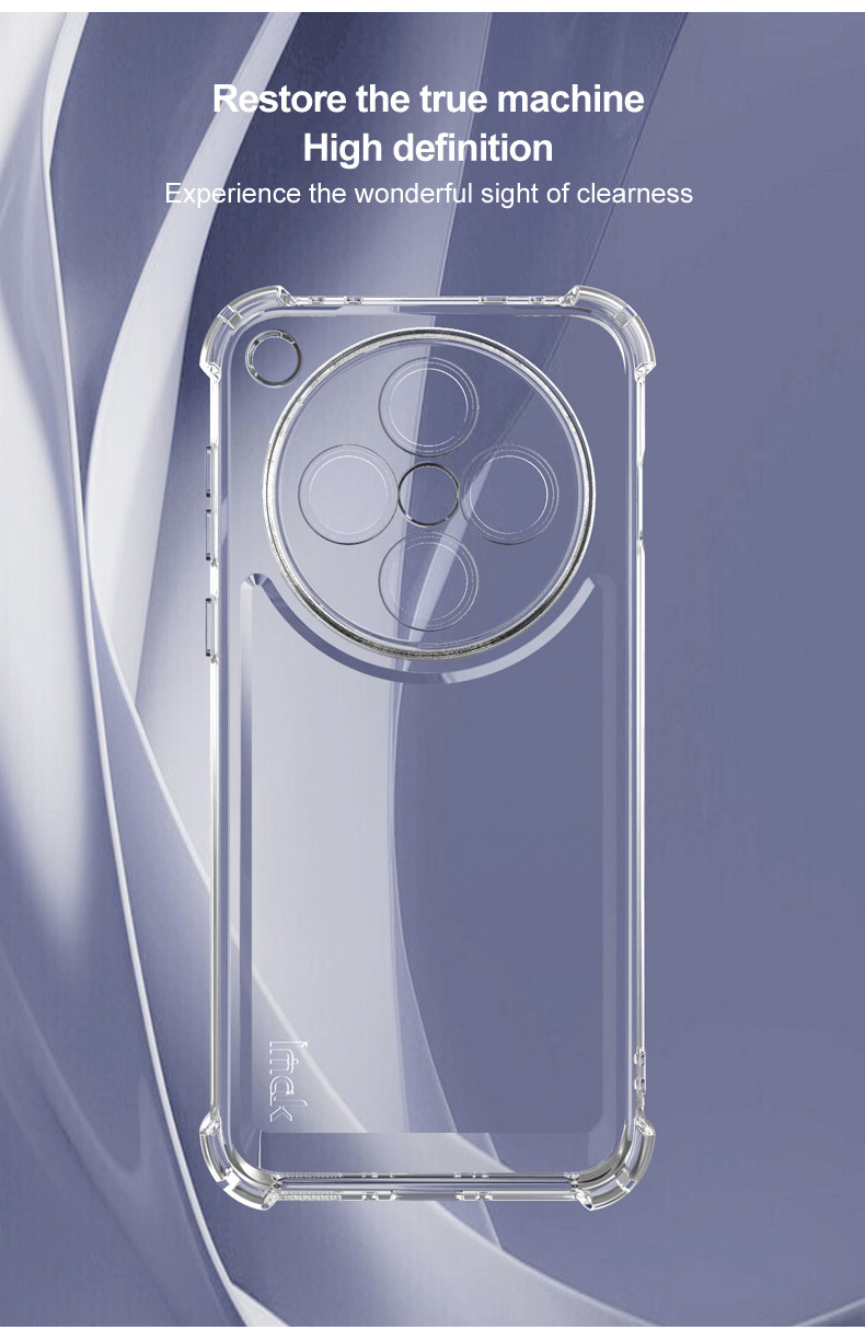 For OPPO Find X8 5G Case IMAK UX-4 Series Straight Frame Soft Cover for ...